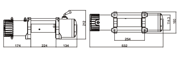 8000 lbs Off Road Winches - Chima